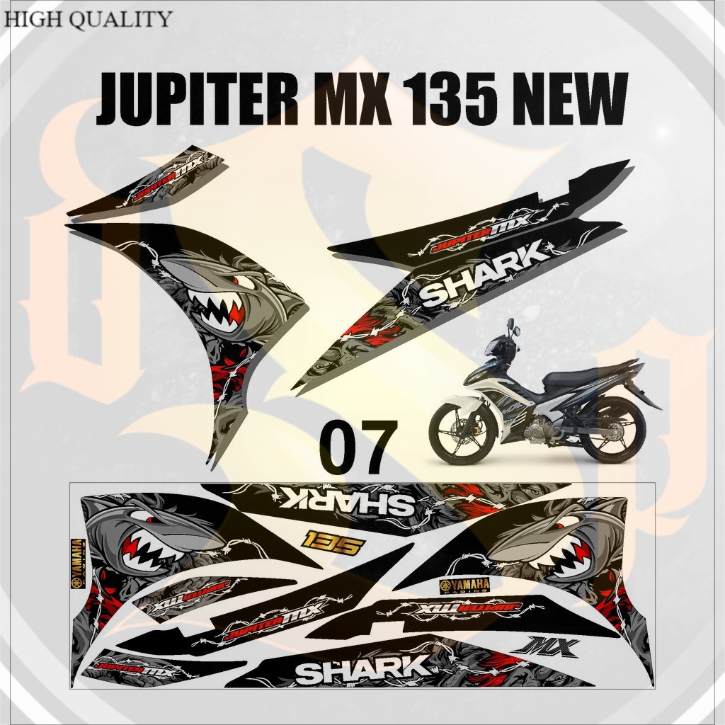 New Jupiter MX 135 Variation Trim Striping Sticker Design Code DSP-07 ...