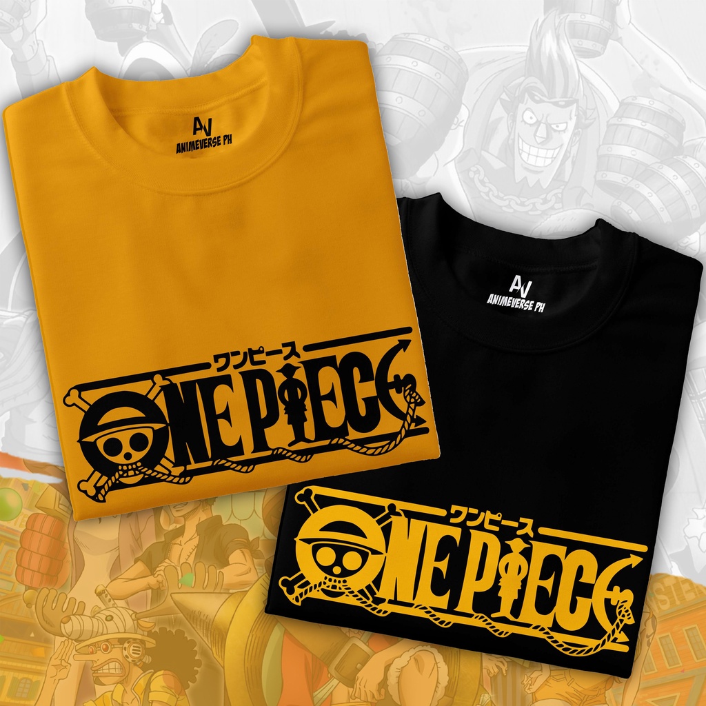 One Piece Shirt - Classic Logo Chest Print Shirt Anime Manga For Men ...