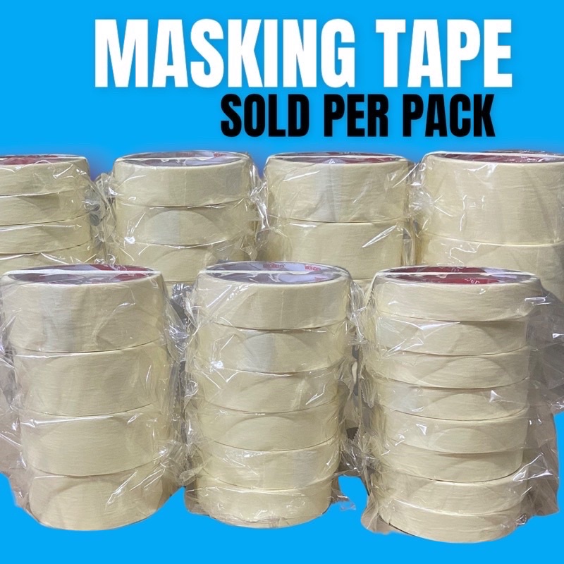 masking tape pech pack 12mm(1/2size )*12pcs,18mm(3/4)*8pcs,24mm(1inch ...