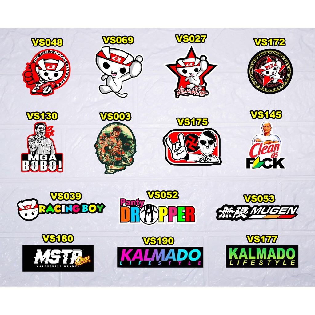 THAI STICKERS (VINYL GLOSSY PRINTED)【005】( THAI INSPIRED / LAMINATED ...