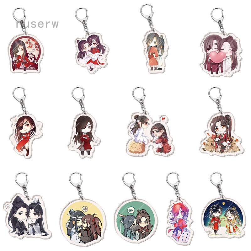 nuserw Tian Guan Ci Fu Keychain Man Heaven Officials Blessing Key Chain ...