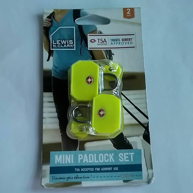 LEWIS N.CLARK Mini Padlock Set ( TSA Accepted For Airport Use ...