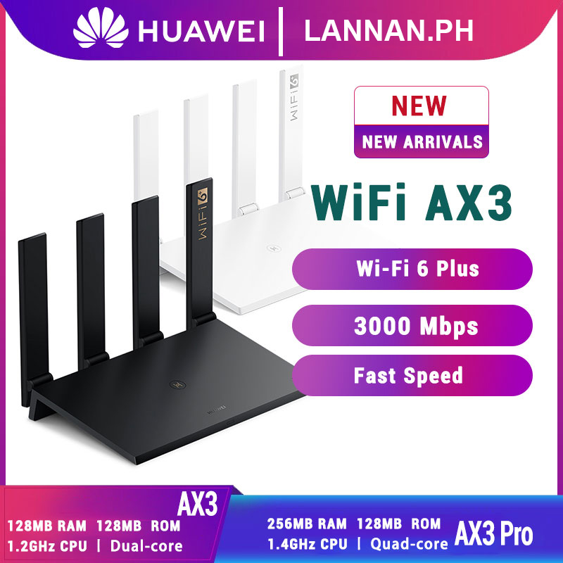 【Ready Stcok&COD】Huawei Router AX3 Pro WiFi 6+ Wireless Router 3000Mbps 2.4GHz 5GHz Dual-Band ...