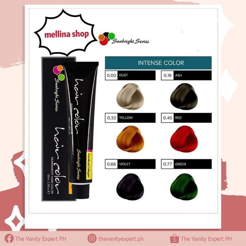 Sunbright series hair color cream 100ml #3 | Shopee Philippines