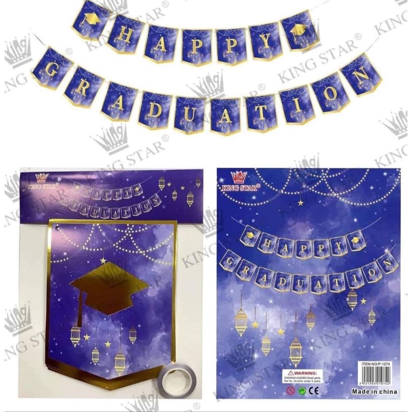 Happy Graduation Banner 16cm | Shopee Philippines