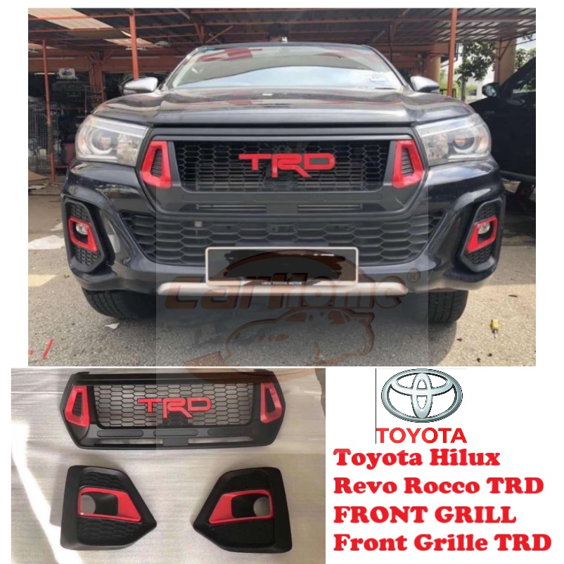 Toyota Hilux Revo Rocco TRD FRONT GRILL Front Grille TRD | Shopee ...