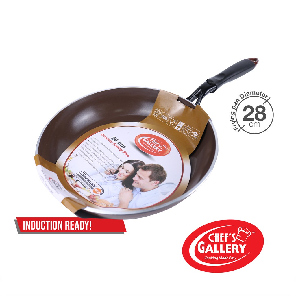 Chef's Gallery Frying Pan 28cm | Non-Stick | PFOA Free | Bakelite ...
