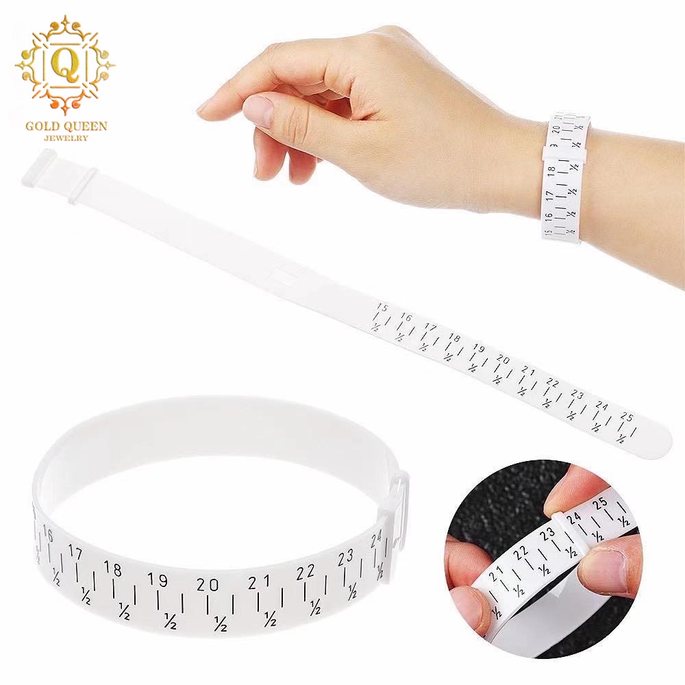 GOLD QUEEN Plastic Bracelet Bangle Gauge Sizer Jewelry Measure Wrist ...