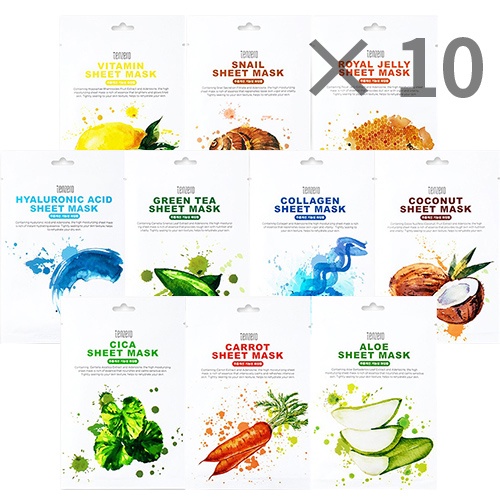 TENZERO SHEET MASK 25ml x 10pcs (10Type) | Shopee Philippines