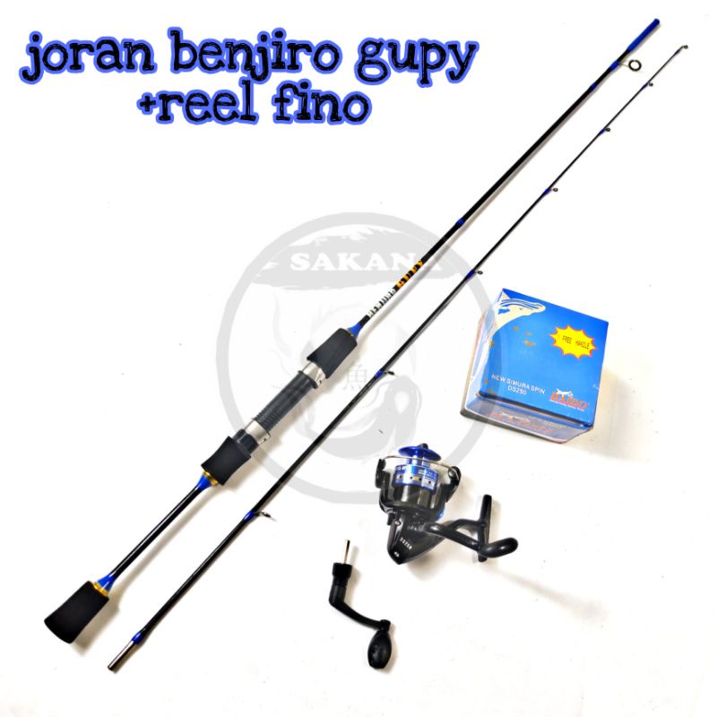 Benjiro GUPY ULTRALIGHT Fishing Rod+DAIDO FINO REEL One SET Stay To Use ...
