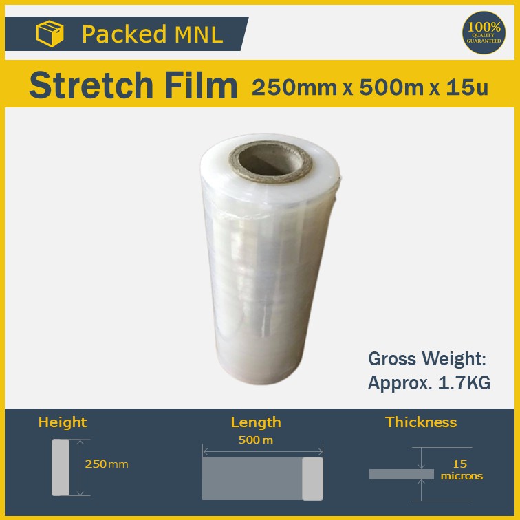 [Wholesale] Stretch Film - Jack Wrap 250mm x 500m - Packed Manila ...