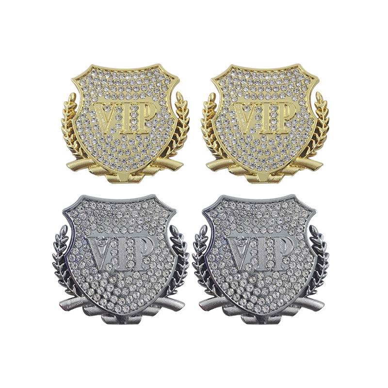 2 X Metal Diomand VIP MOTORS Logo Car Auto Side Window Decorative ...