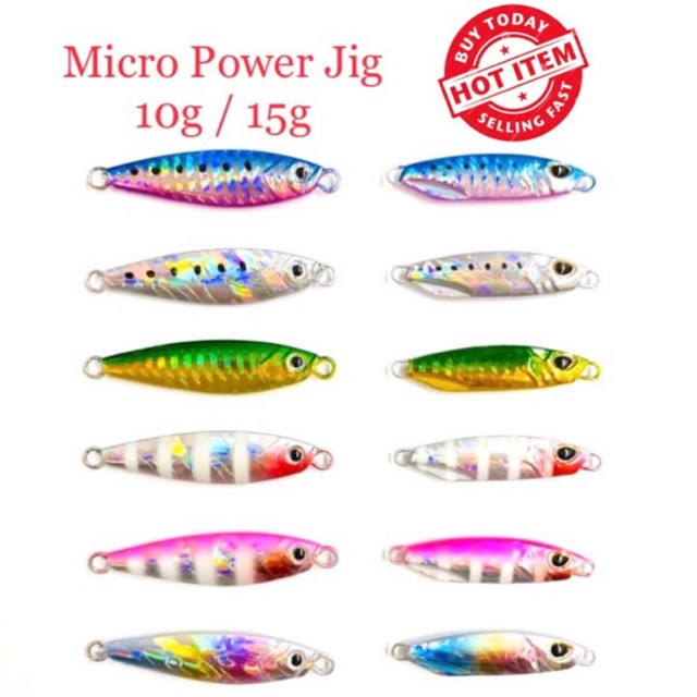 IDOPPRO Micro Power Jig 10g / 15g | Shopee Philippines