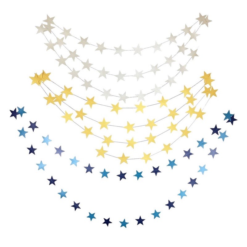 Onhand 5M Star Chain Garland Decoration Star String Birthday Party ...