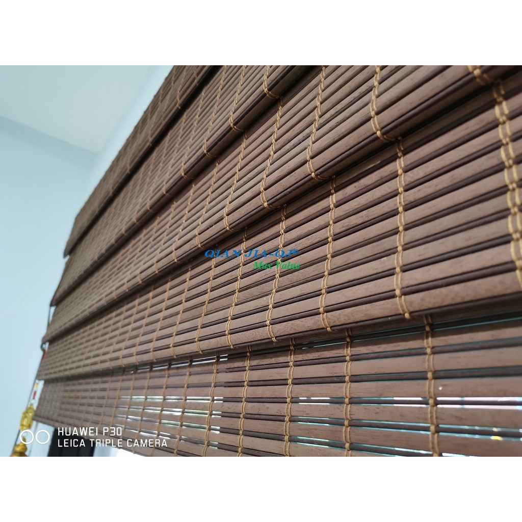 KAYU Qian JIA-QJ WOODEN BLINDS INDOOR ROMAN, BIDAI TINGKAP WOOD INNER ...