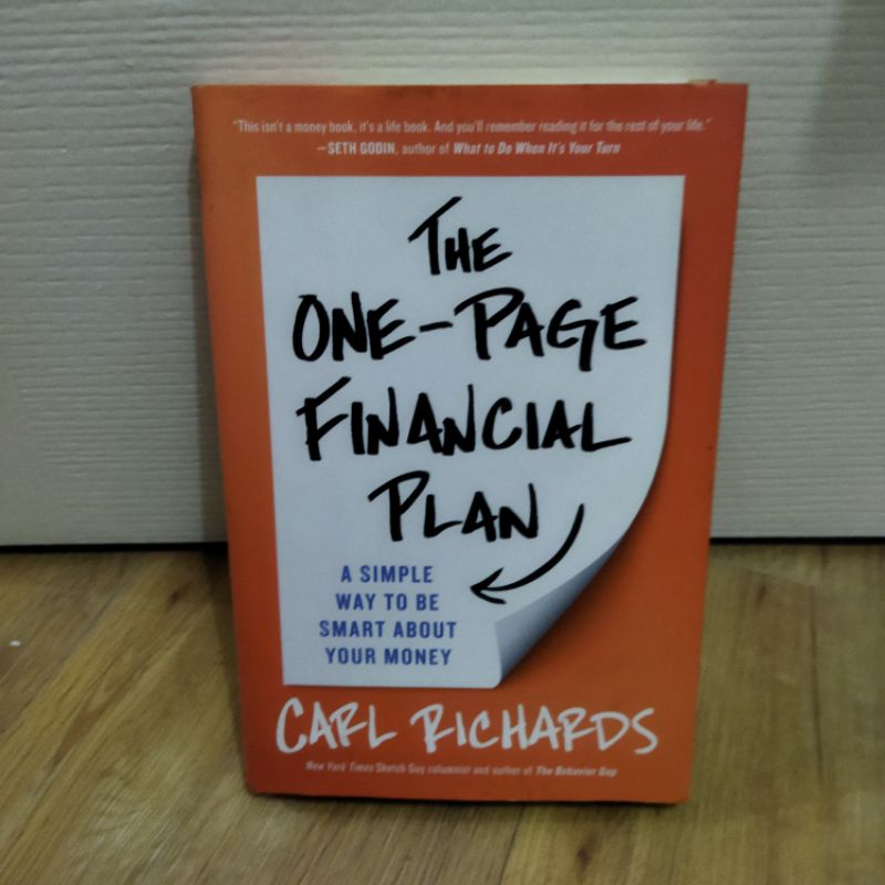 The One Page Financial Plan by Carl Richards | Shopee Philippines