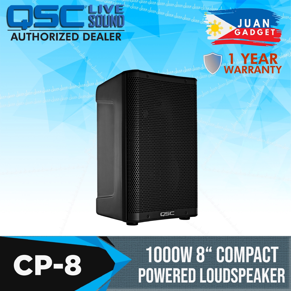 QSC CP8 1000W 8" Compact Powered Speaker | Shopee Philippines