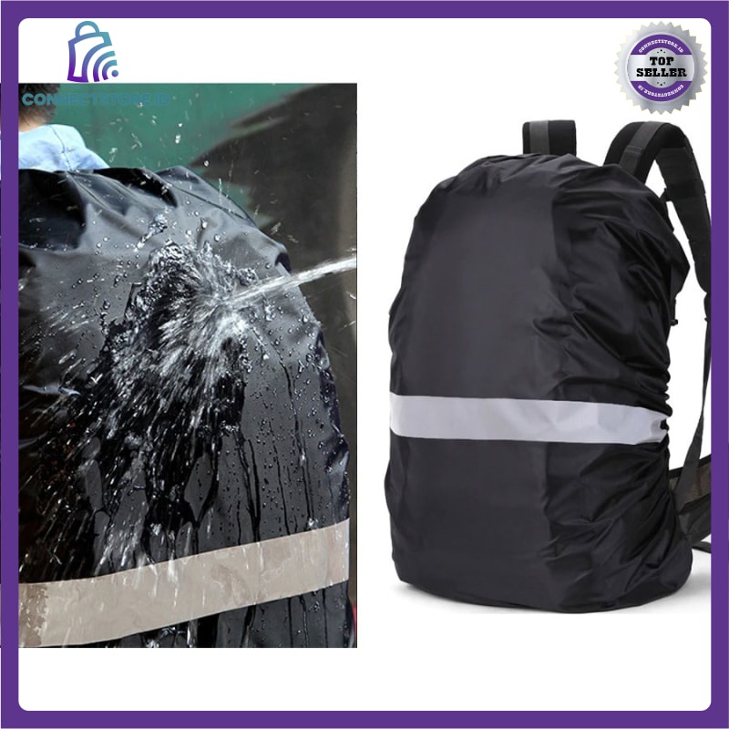 Rain COVER BACKPACK BACKPACK Bag WITH Reflector-BLACK-20L | Shopee ...