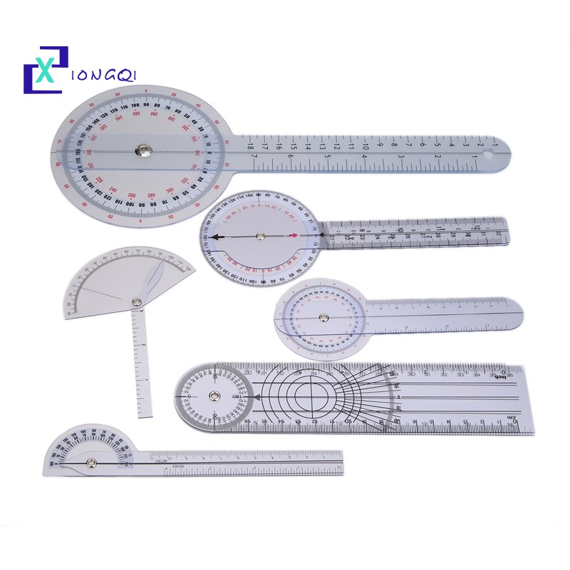 6Pcs Medical Ruler Spinal Finger Goniometer Protractors Multi-Ruler ...