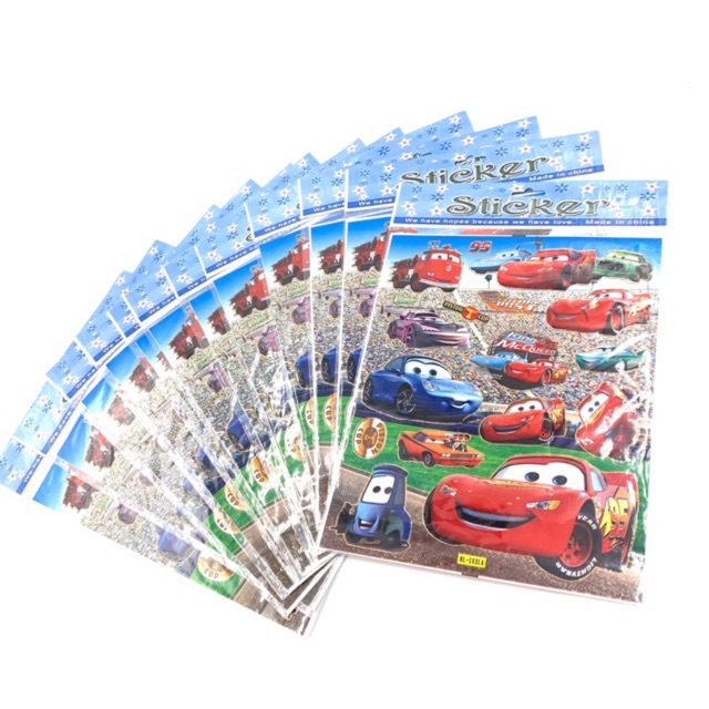 12pcs cars sticker for games prizes giveaways birthday party partyneeds ...