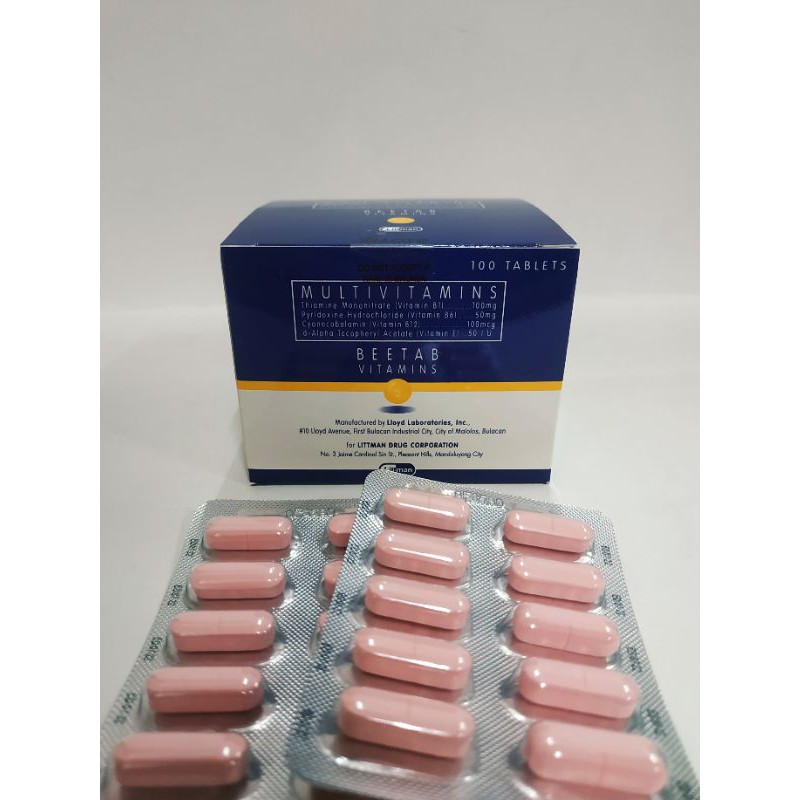 BEETAB Multivitamins by 100pcs per box | Shopee Philippines
