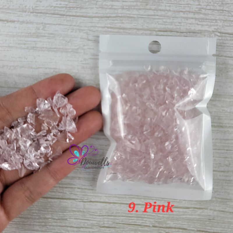 Crushed Glass 3-8mm 50g/100g Broken Glass Stone Chips Glass Chips for ...