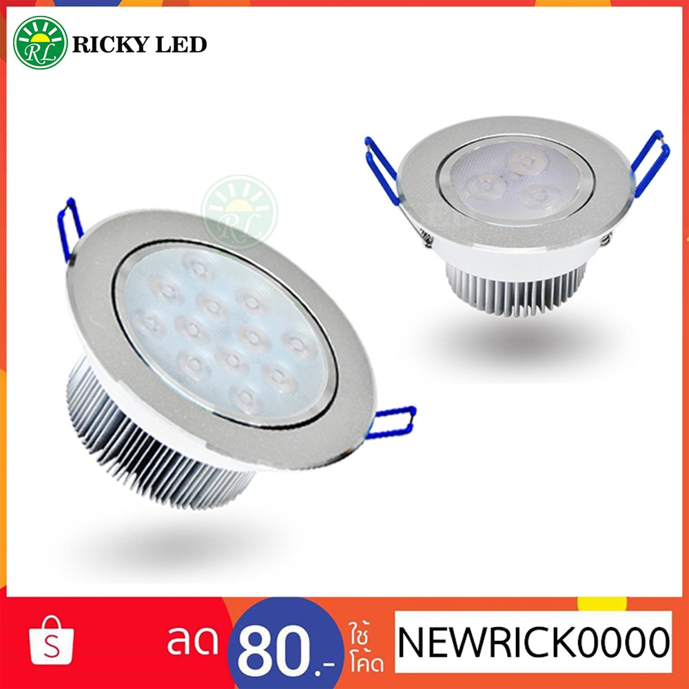 Recessed Downlight LED Ceiling Light Round Clear Face 220V XIGZAG Lamp ...