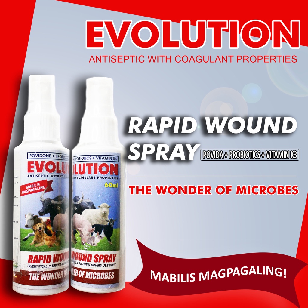 EVOLUTION WOUND SPRAY ANTISEPTIC W/ COAGULANT PROPERTIES Povidone ...