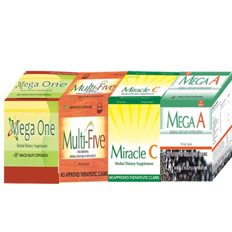 Amazing Four 30 Capsules (Mega One 30 caps,Multi-Five 30 caps,Miracle C ...