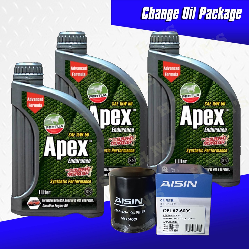PERTUA Apex Synthetic Performance Oil Change Bundle for Mitsubishi ...