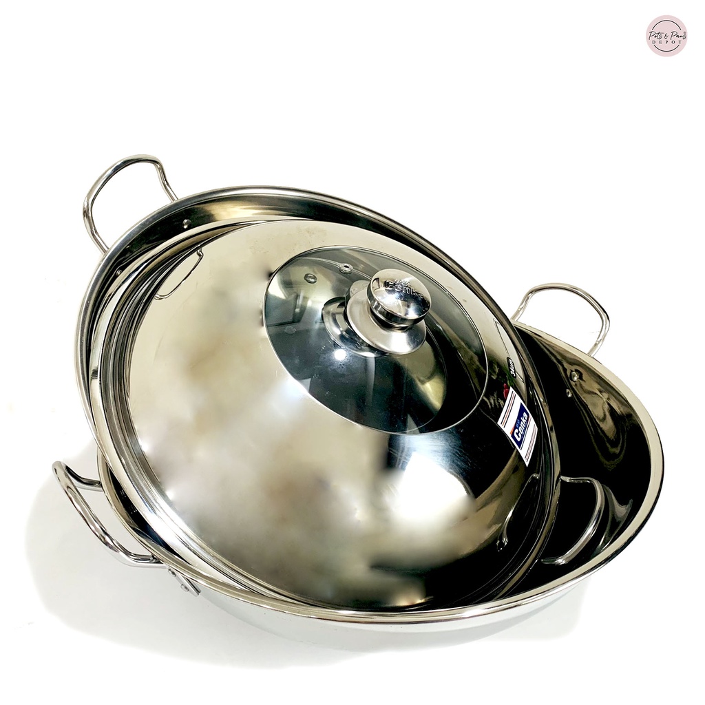 CENKA Stainless Steel Chinese Wok | Shopee Philippines