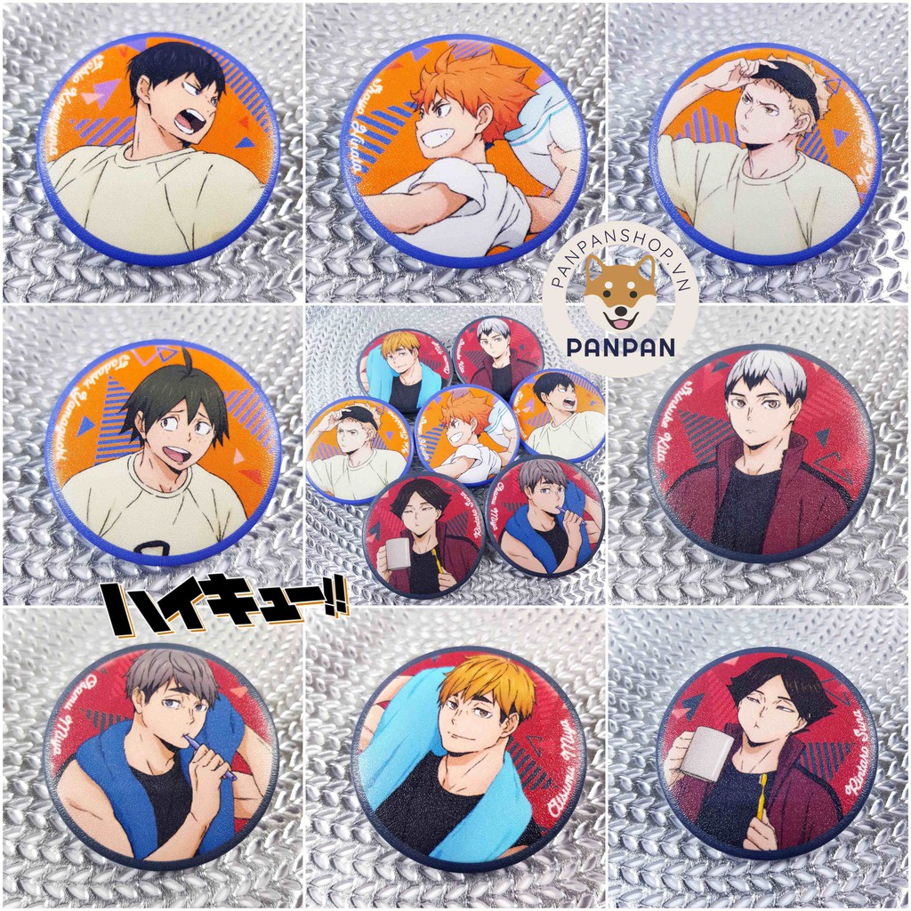 Haikyuu Badge! To The Top 8 Characters (6CM) | Shopee Philippines