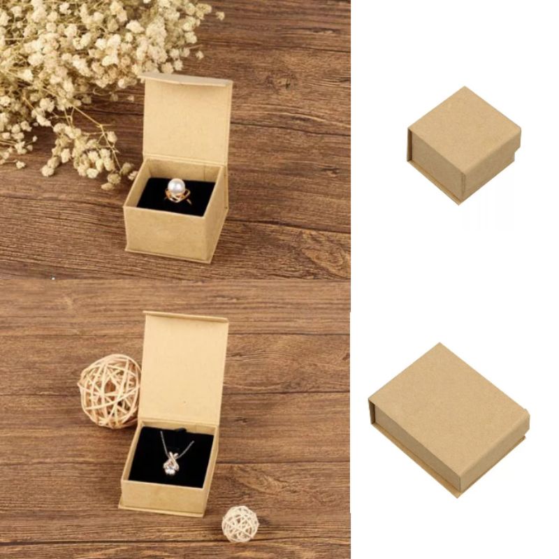 Kraft Magnet Jewelry Box Gift Box | Shopee Philippines
