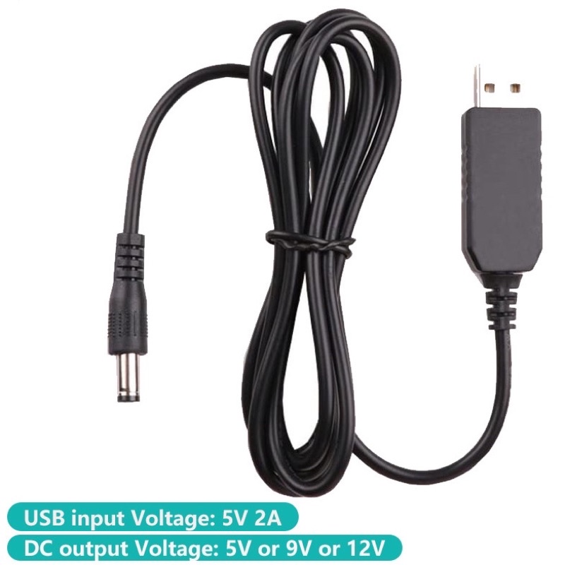 5V to 12V USB cable boost converter boost line connector for mobile ...