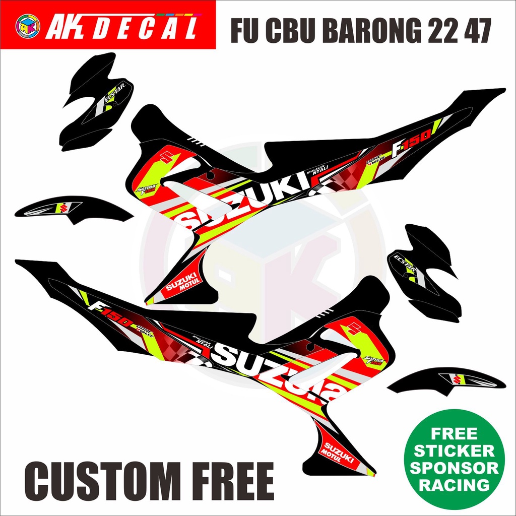 Striping LIVERY SATRIA F150 CBU BARONG CUSTOM 2247 | Shopee Philippines