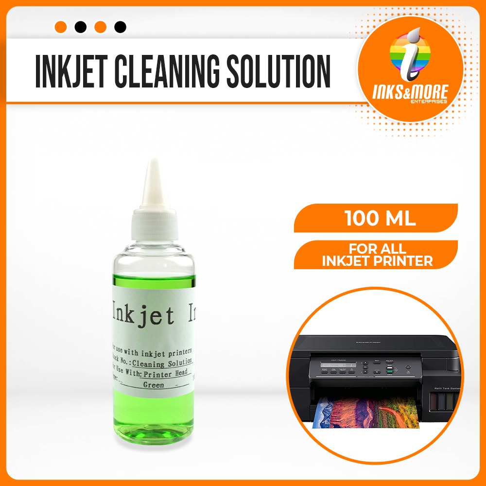 100ml Inkjet Cleaning Solution for All Inkjet Printer with FREE SYRINGE ...