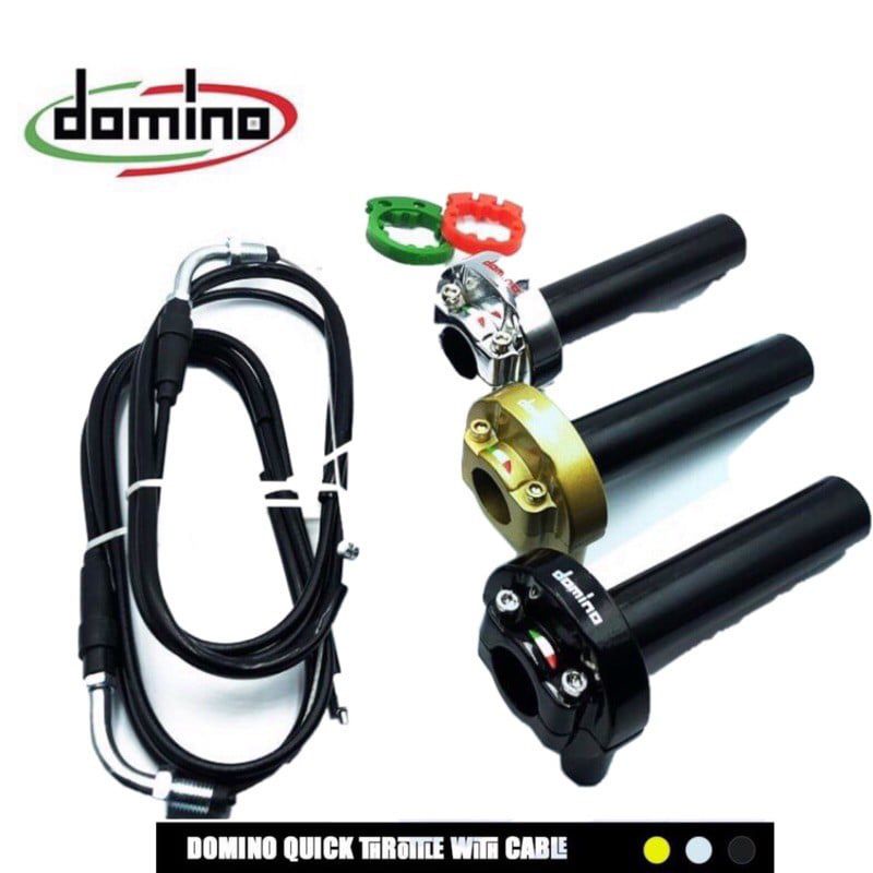 DOMINO QUICK THROTTLE UNIVERSAL MOTOR WITH 2 PCS CABLE FREE STICKER ...