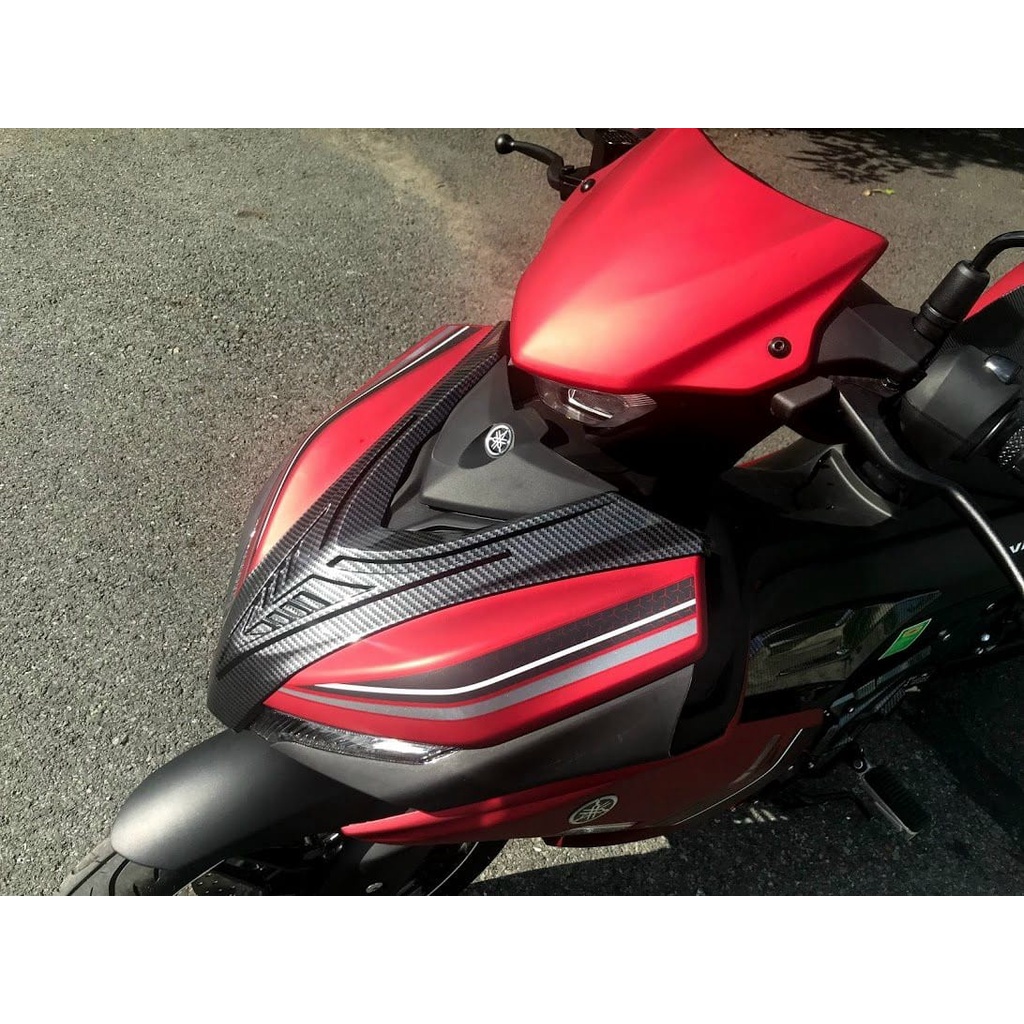 YAMAHA SNIPER 155 EXCITER FRONT COVER CARBON GARNISH - ORIGINAL - NO ...