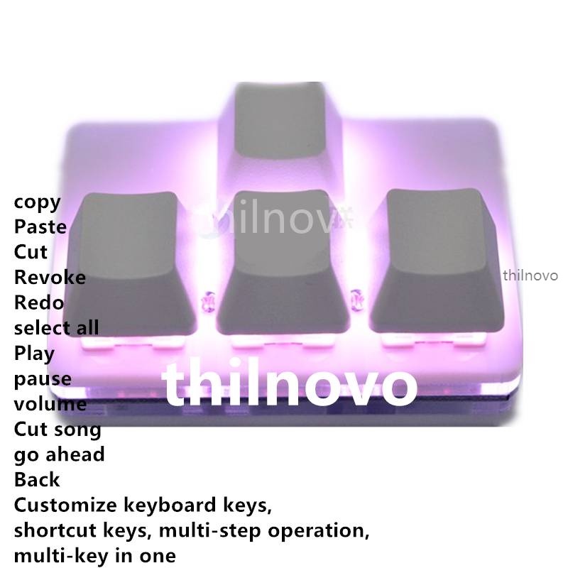 Thilnovo Mini Keyboard 4 Arrow Keys, Up, Down, Left, and Right WASD ...