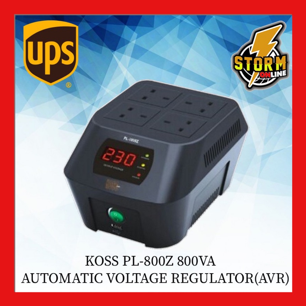 KOSS PL-800Z 800VA AUTOMATIC VOLTAGE REGULATOR(AVR) | Shopee Philippines