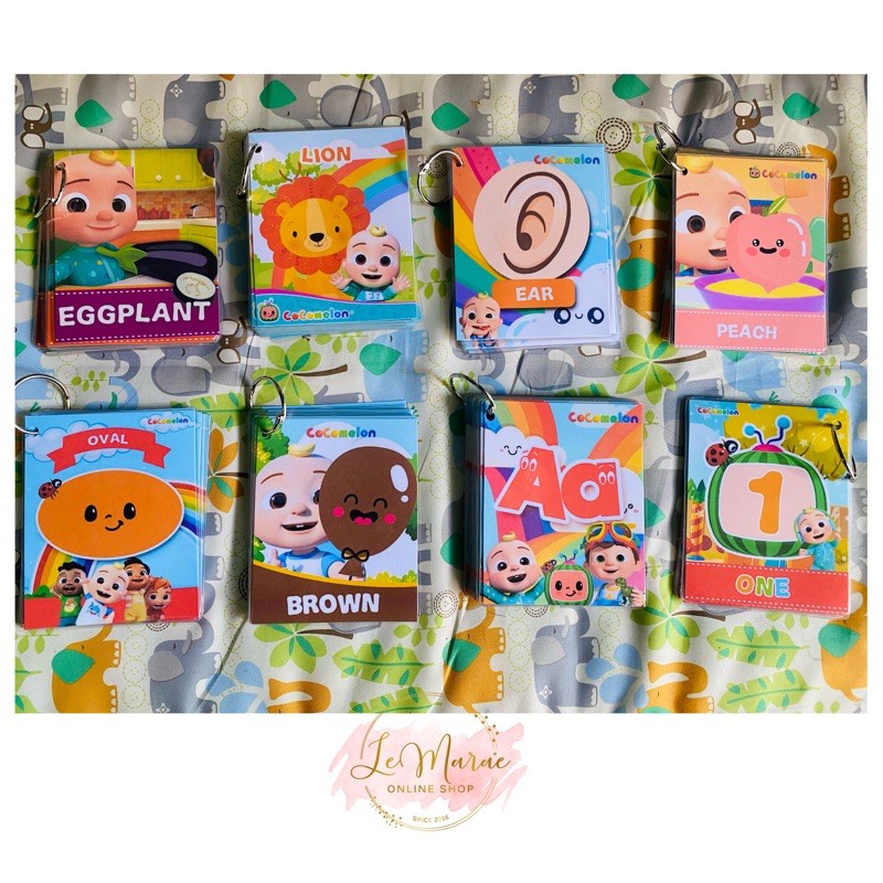 Cocomelon Flashcards ALL SET Alphabet, Shapes, Numbers, Colors, Body ...