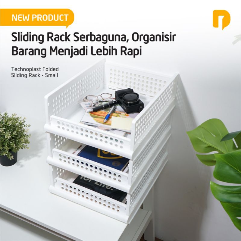 Folding SHELF Multipurpose Drawer Storage Box SUSUN Rak Technoplast ...