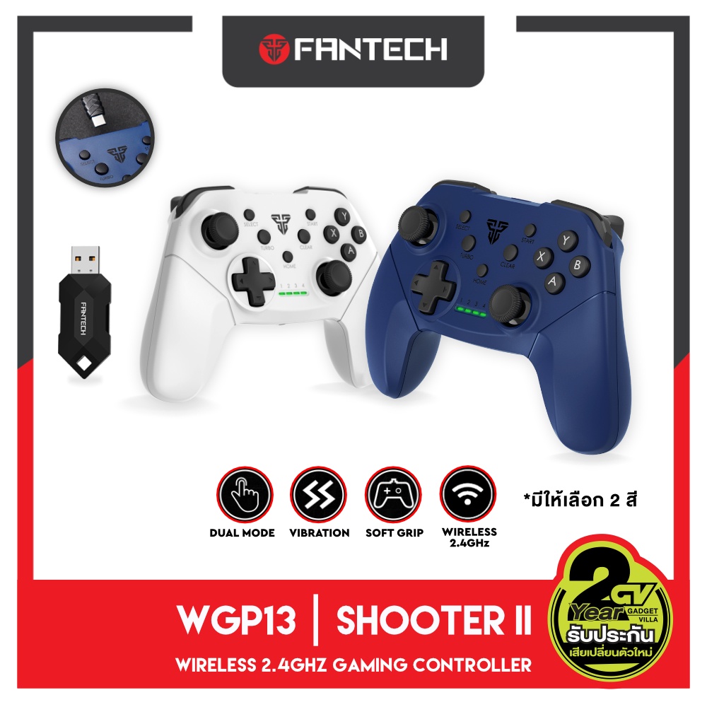 FANTECH WGP13 SHOOTER II Wireless 2.4Ghz Gaming Controller joystick X ...