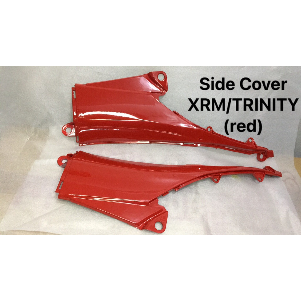 (COD) Side Cover Xrm / Trinity (Black / Red /White / Blue) | Shopee ...