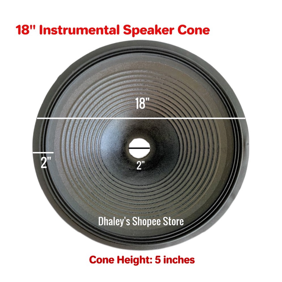18" Speaker Cone for 18 inches Instrumental / PA Replacement Speaker ...