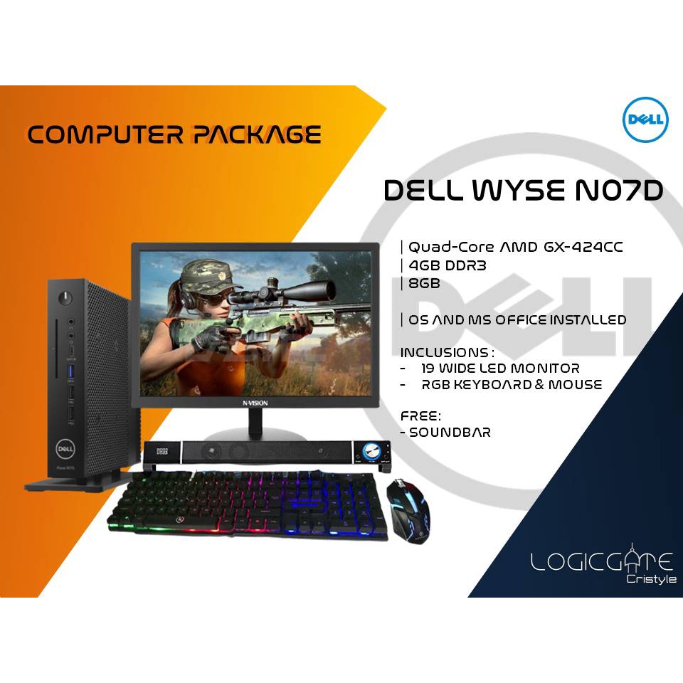 DELL WYSE 5060 4GB/120GB SSD/19 Inches Monitor Complete Package ...