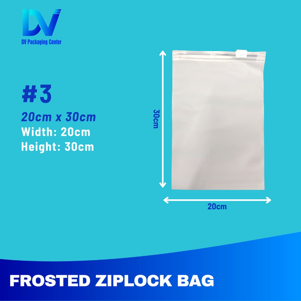 Frosted Ziplock Bag Sold Per Pc Shopee Philippines
