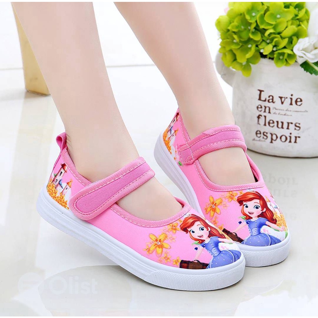 Cute Girls' Shoes Ages 1-5 Years With Princess Sofia Motif With Strap ...