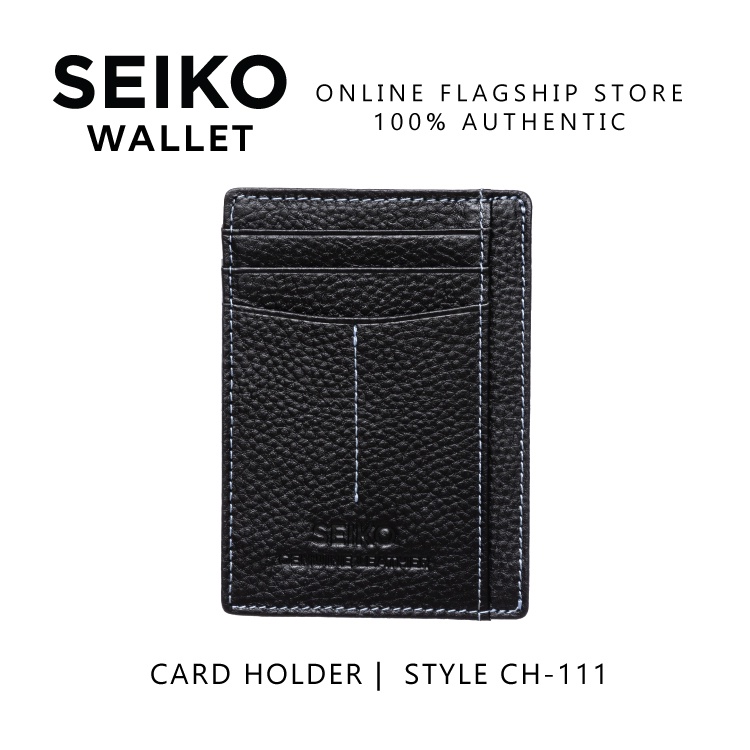 Seiko Wallet Genuine Leather Slim Card Holder (With RFID Blocker) CH ...