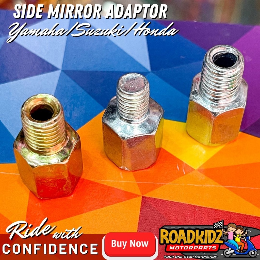 SIDE MIRROR ADAPTOR UNIVERSAL FIT FOR ALL MOTORCYCLE | Shopee Philippines